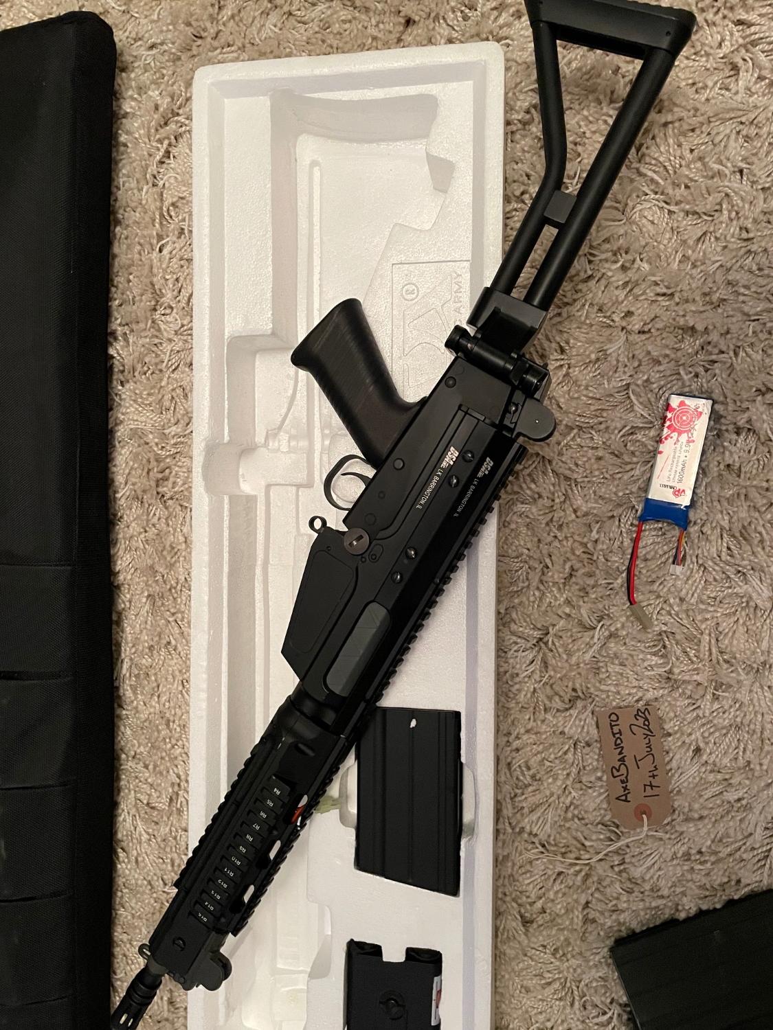 Unused Classic Army Sa58 Osw Full Package With Mags And Battery
